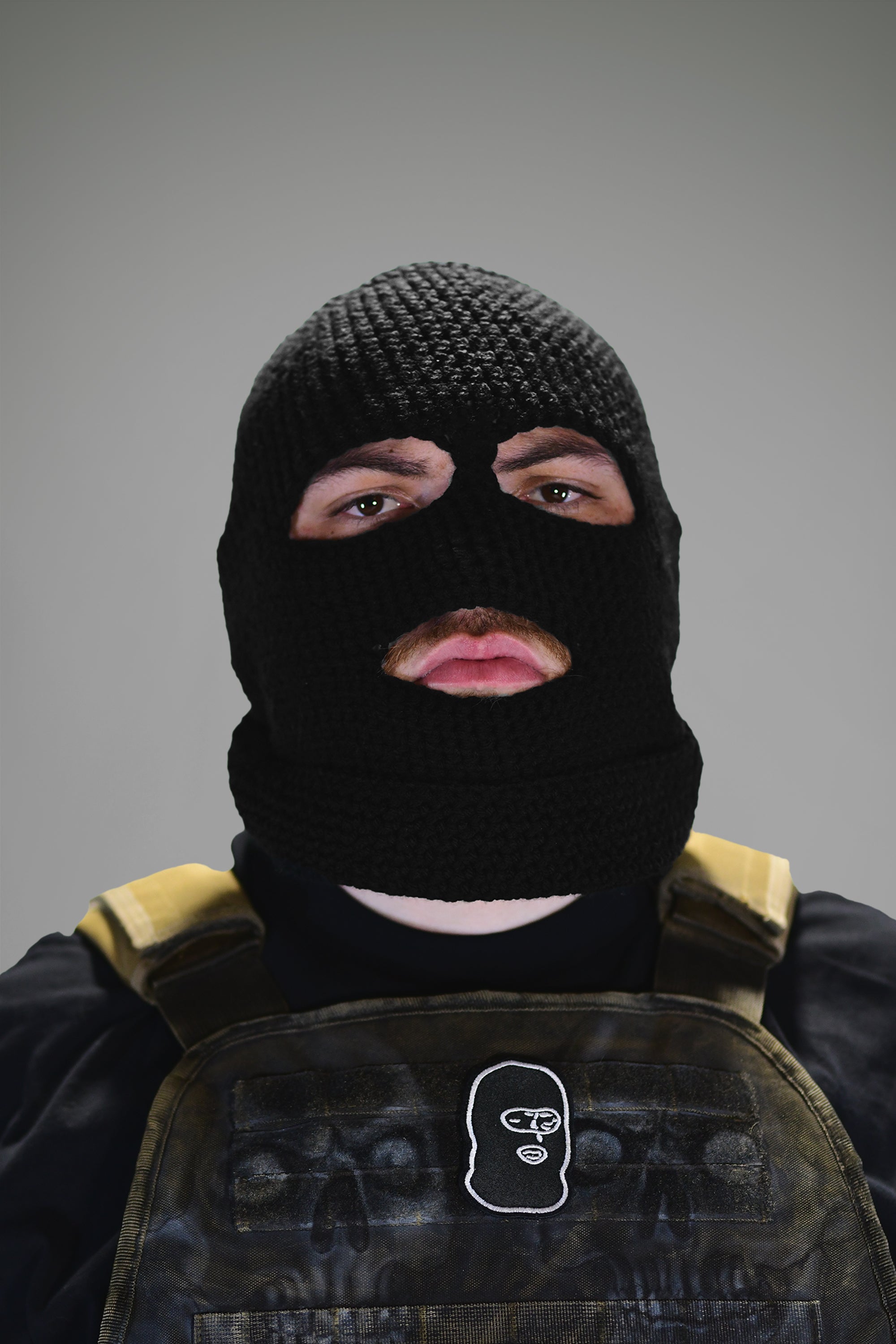 HANDMADE FACELESS MASK – LOW LEVEL PERPETRATORS