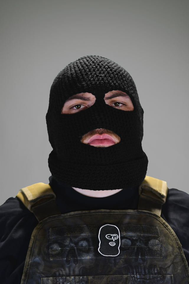 HANDMADE FACELESS MASK – LOW LEVEL PERPETRATORS