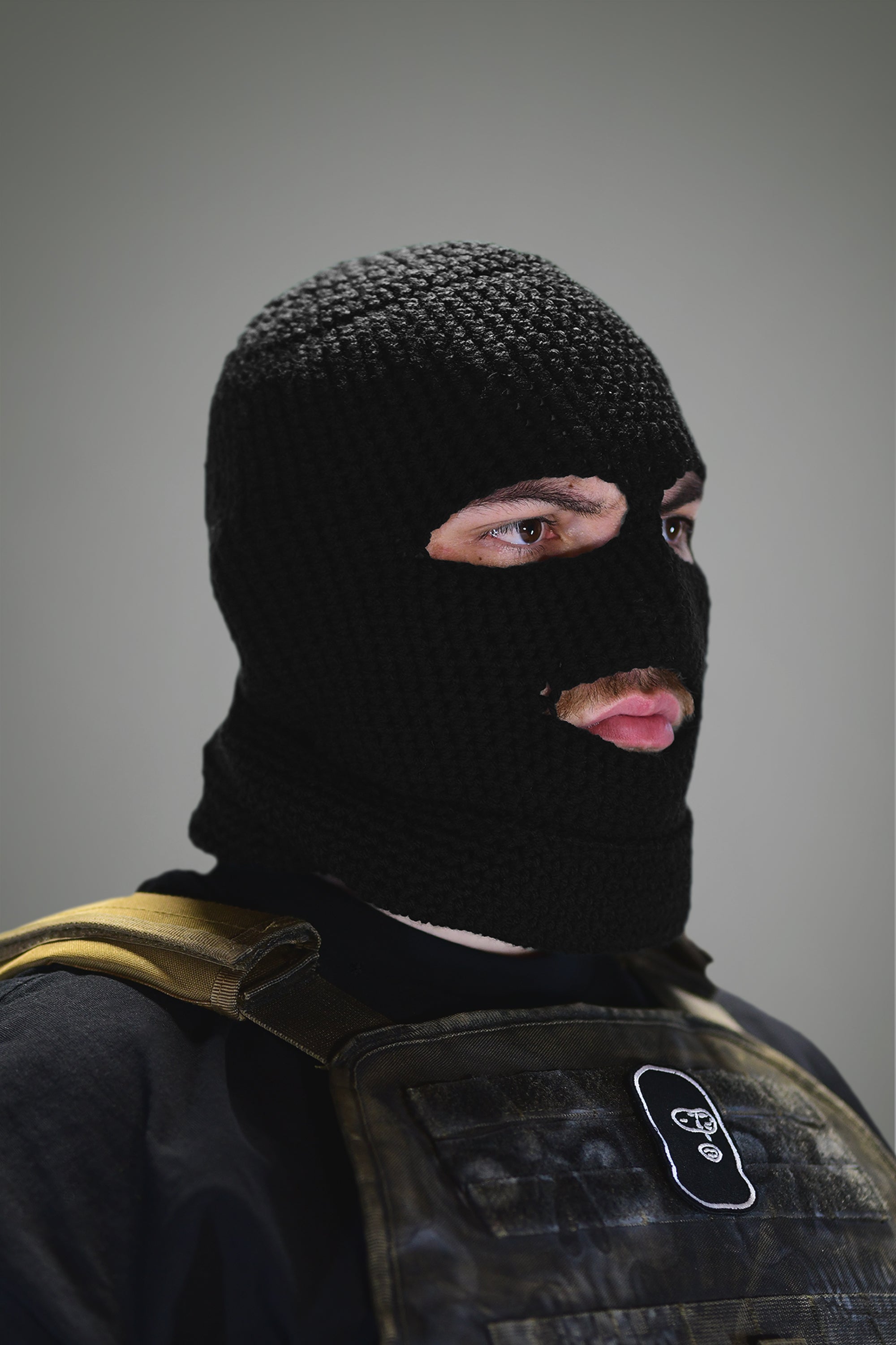 HANDMADE FACELESS MASK – LOW LEVEL PERPETRATORS